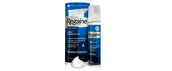 Regaine Foam (μινοξιδίλη 5%) / από την Johnson & Johnson ...